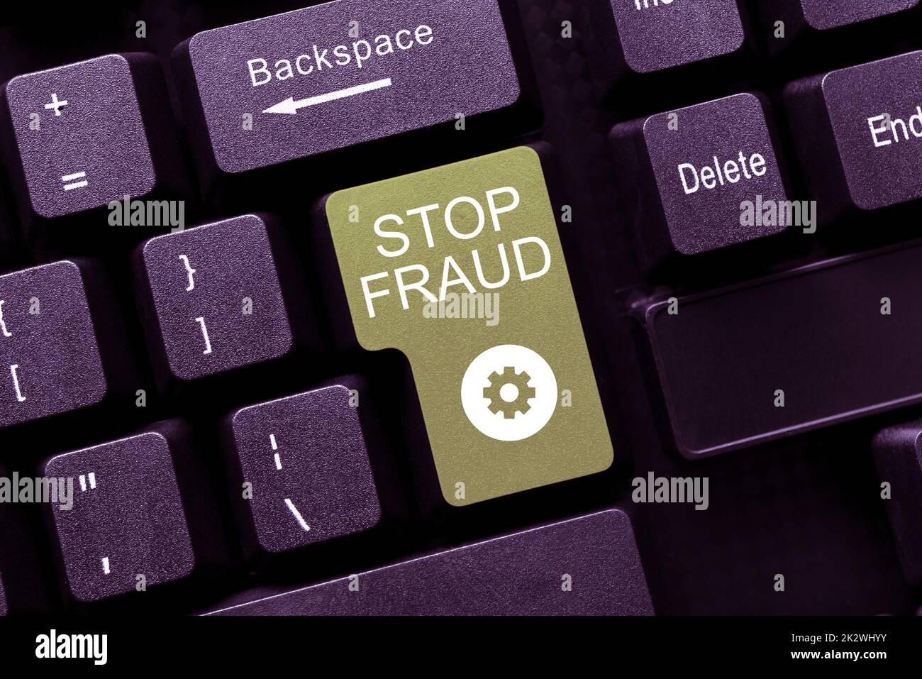 Inspiration showing sign Stop Fraud. Business showcase campaign advices ...