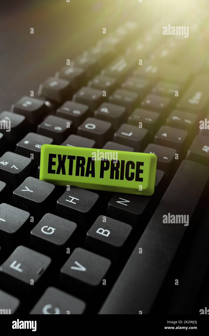 Hand writing sign Extra Price. Word Written on extra price definition ... Hand writing sign Extra Price. Word Written on extra price definition ...