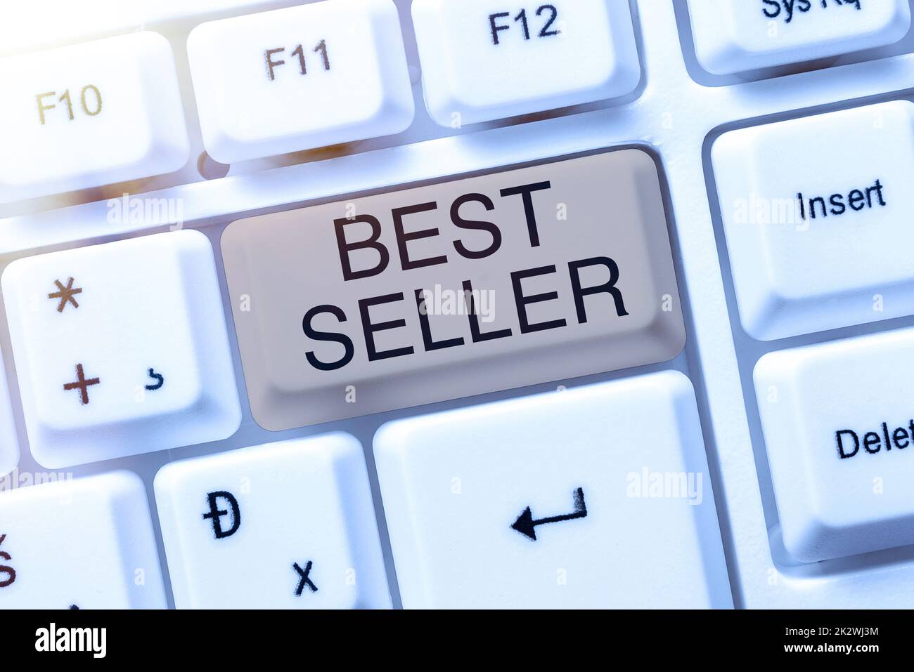 Conceptual display Best Seller. Business concept book or other product ...