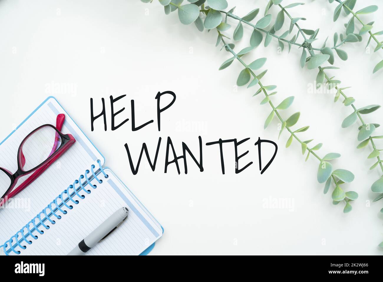 Text showing inspiration Help Wanted. Conceptual photo advertisement ...