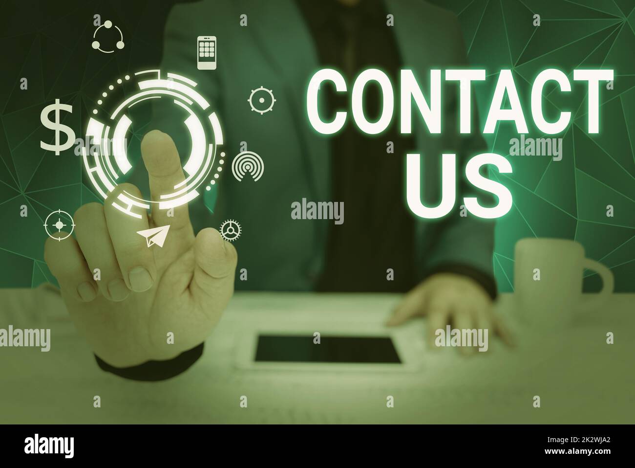 Inspiration showing sign Contact Us. Concept meaning Group of person ...