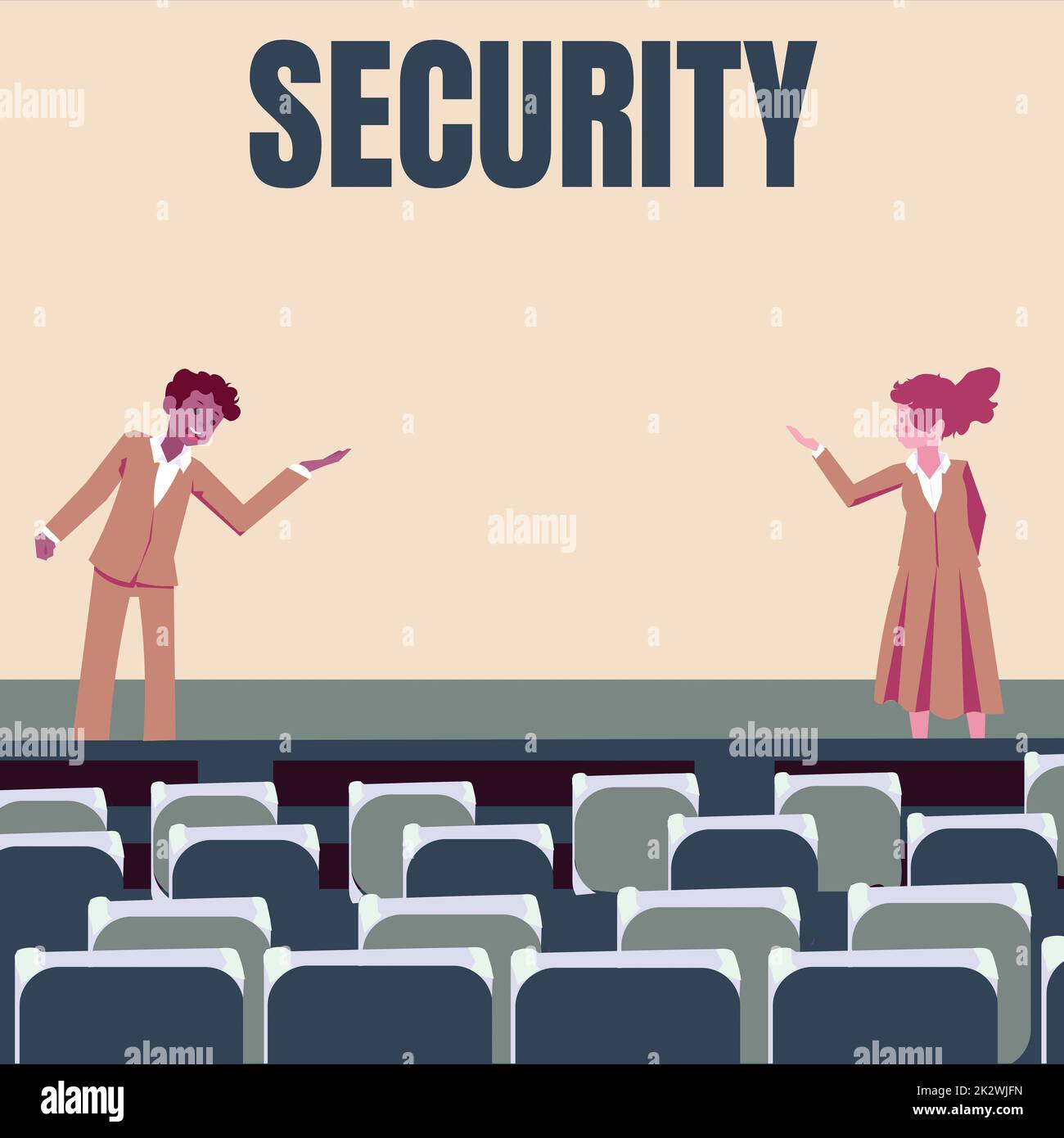 Text sign showing Security. Concept meaning The state of feeling safe ...