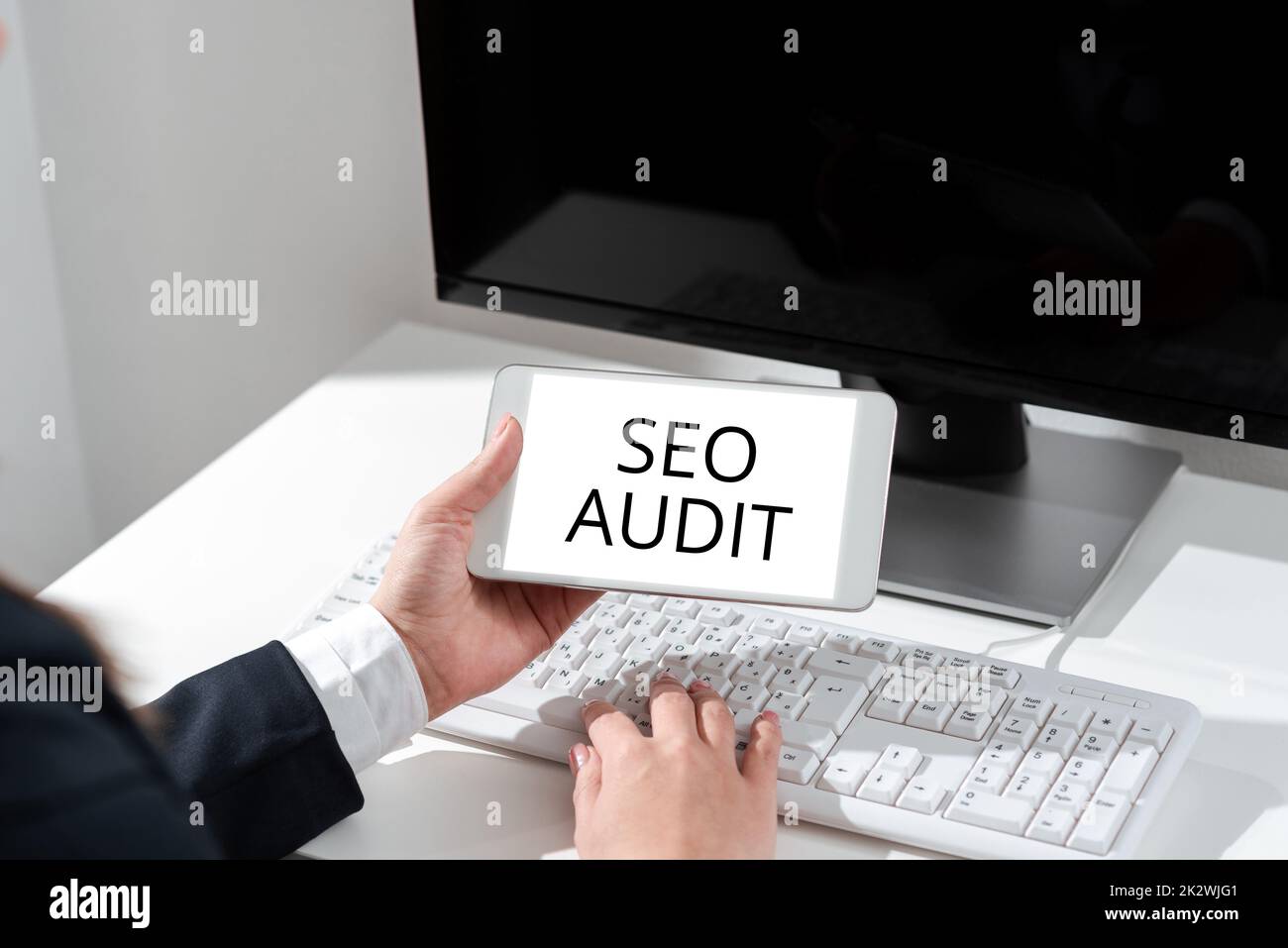 Conceptual display Seo Audit. Word for Search Engine Optimization ...