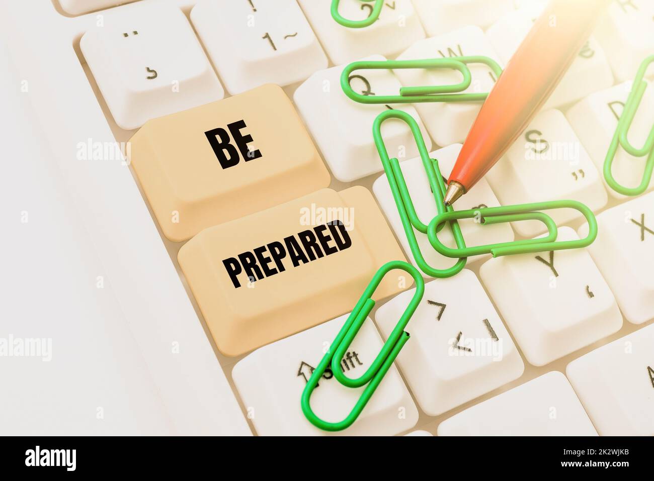 Text sign showing Be Prepared. Concept meaning make something ready for ...