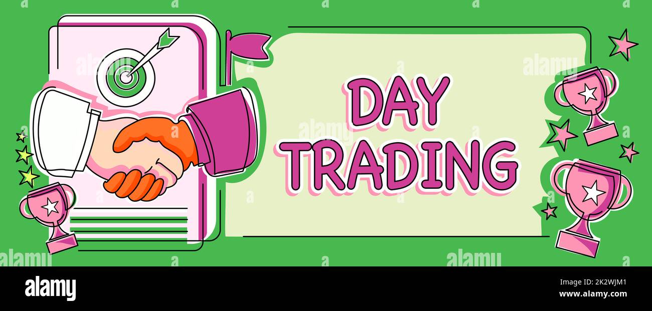 Handwriting text Day Trading. Conceptual photo securities specifically ...