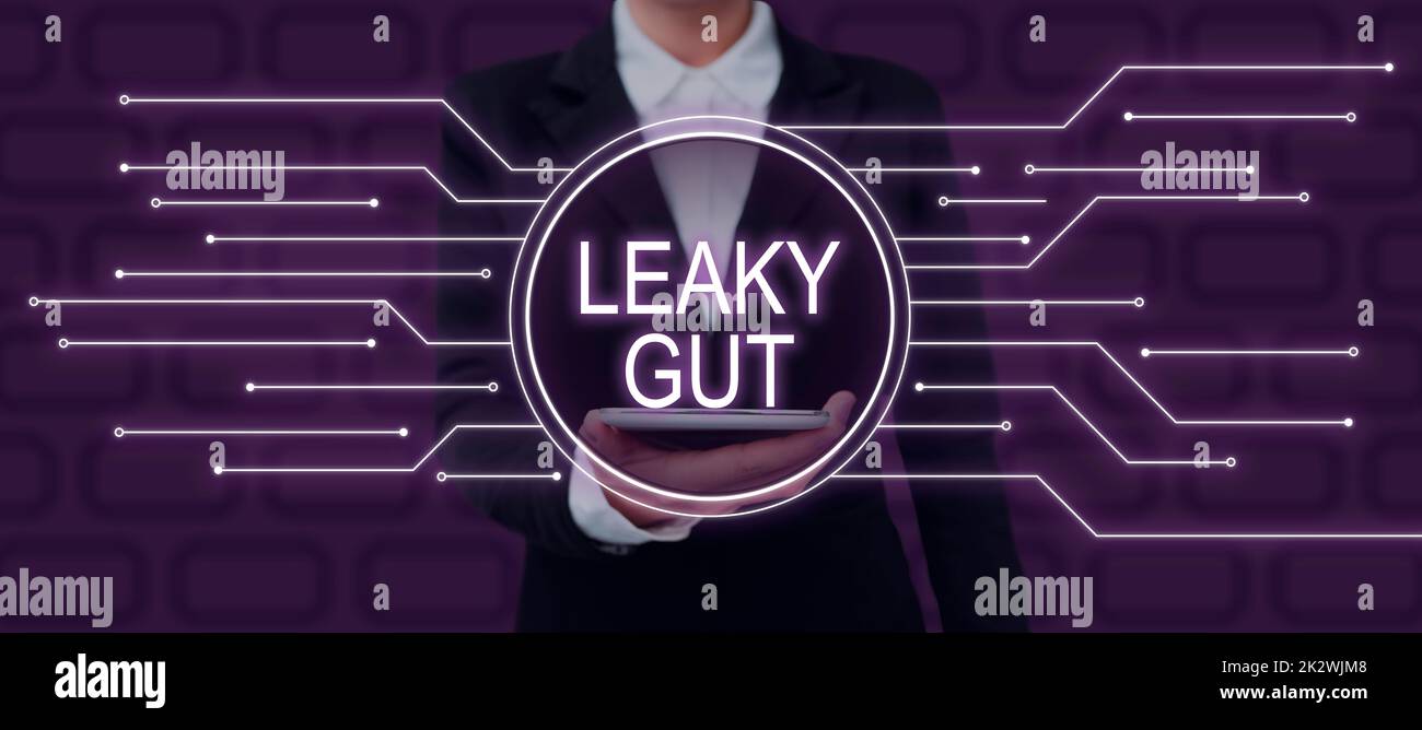 Conceptual caption Leaky Gut. Business approach A condition in which ... Conceptual caption Leaky Gut. Business approach A condition in which ...