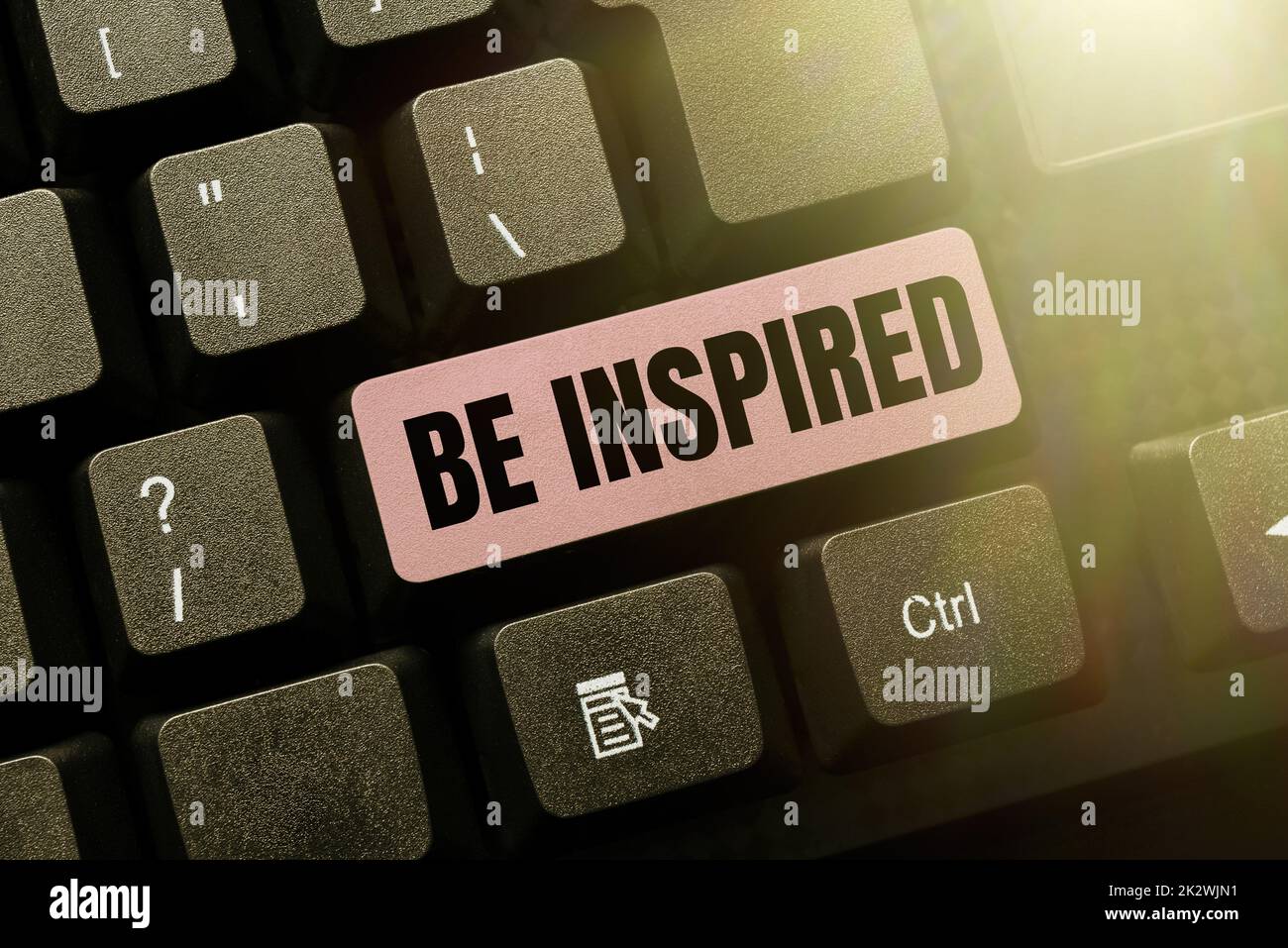 Inspiration showing sign Be Inspired. Business approach extraordinary ...