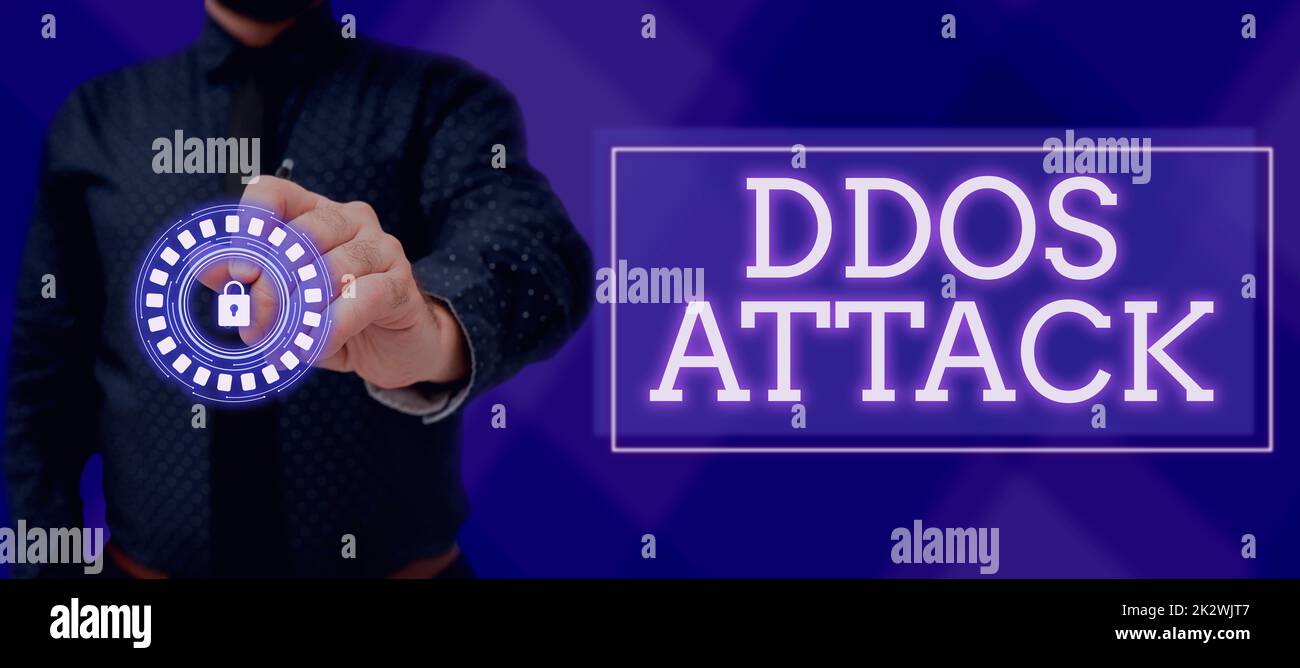 Text showing inspiration Ddos Attack. Business concept perpetrator ... Text showing inspiration Ddos Attack. Business concept perpetrator ...