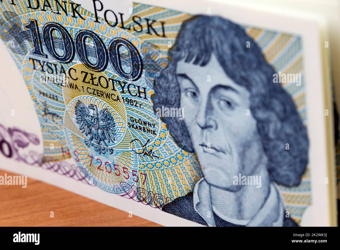 Old Polish Money 1000 Zloty A Background Stock Photo Alamy