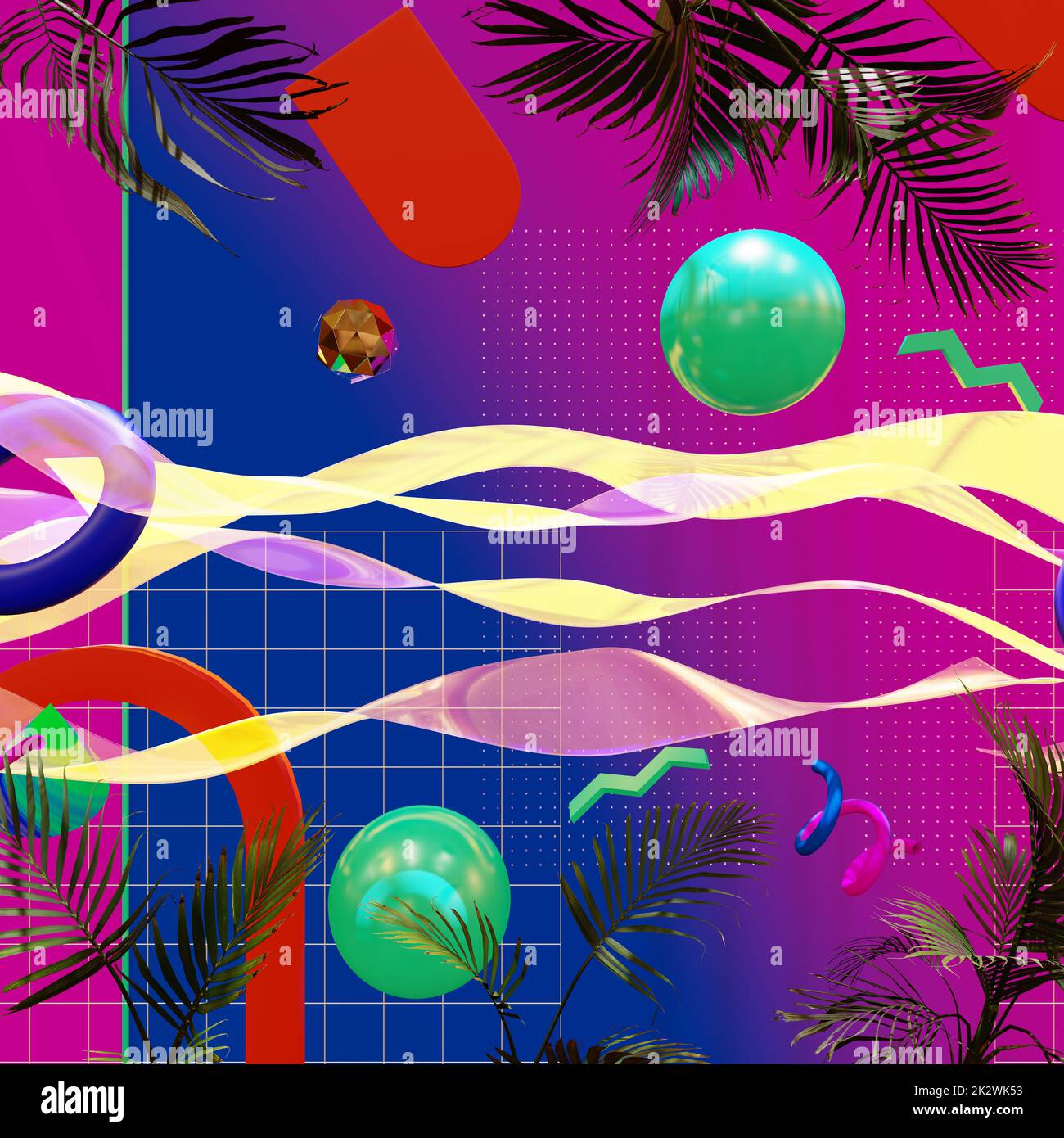 Rainbow glass composition 3d hi-res stock photography and images - Alamy