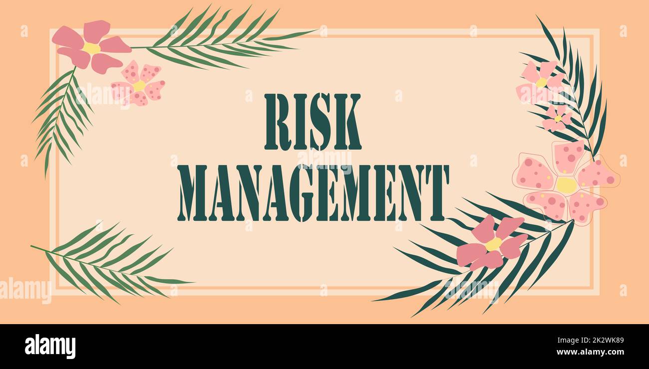 Inspiration showing sign Risk Management. Business overview evaluation ...