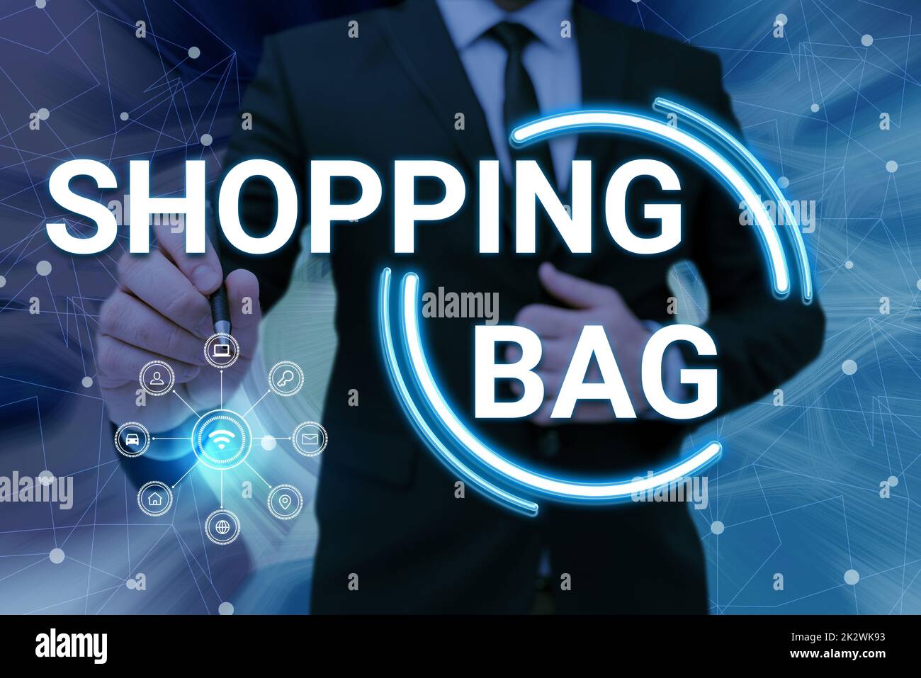 Conceptual display Shopping Bag. Business concept Containers for ...