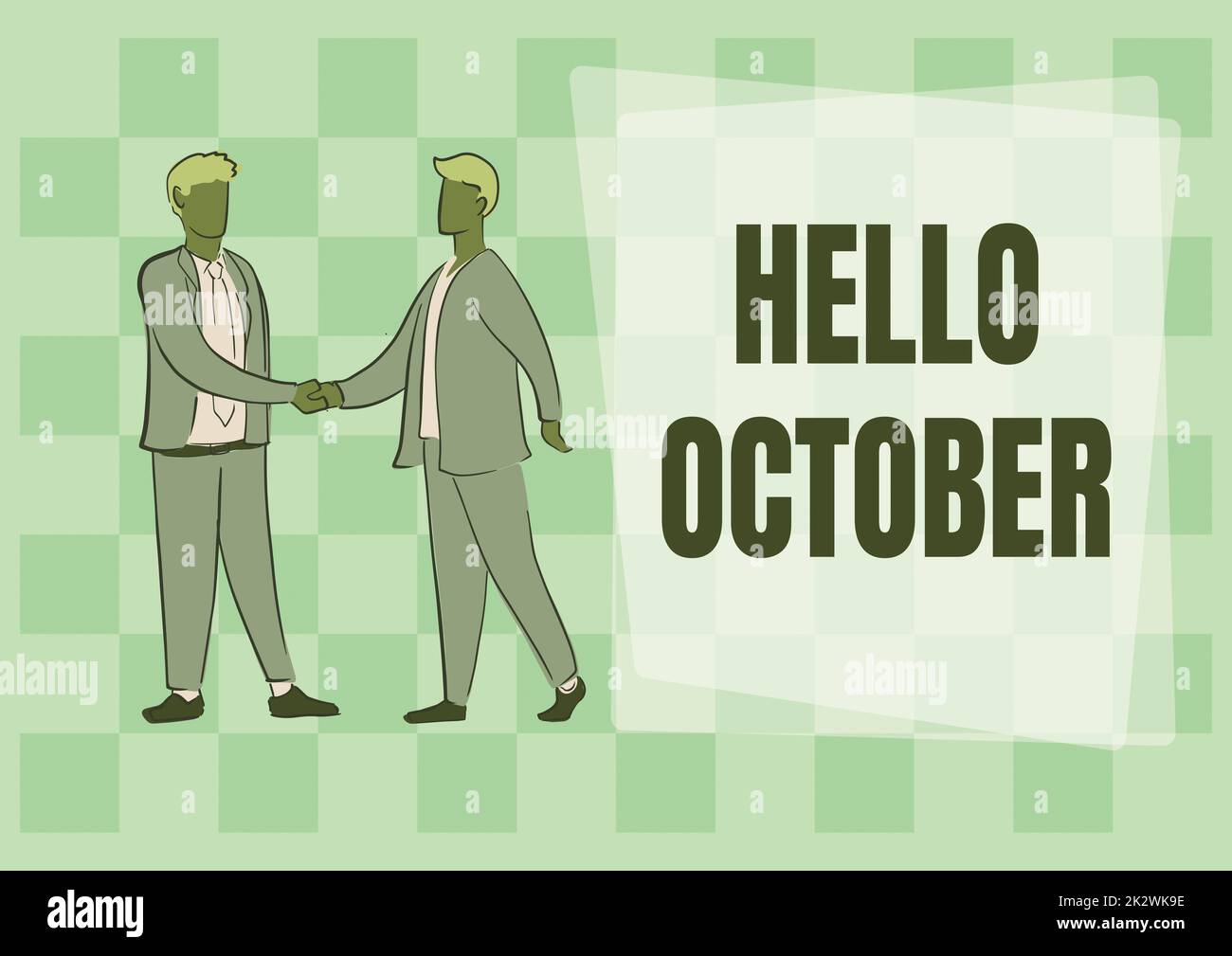 Conceptual caption Hello October. Word for Last Quarter Tenth Month ...