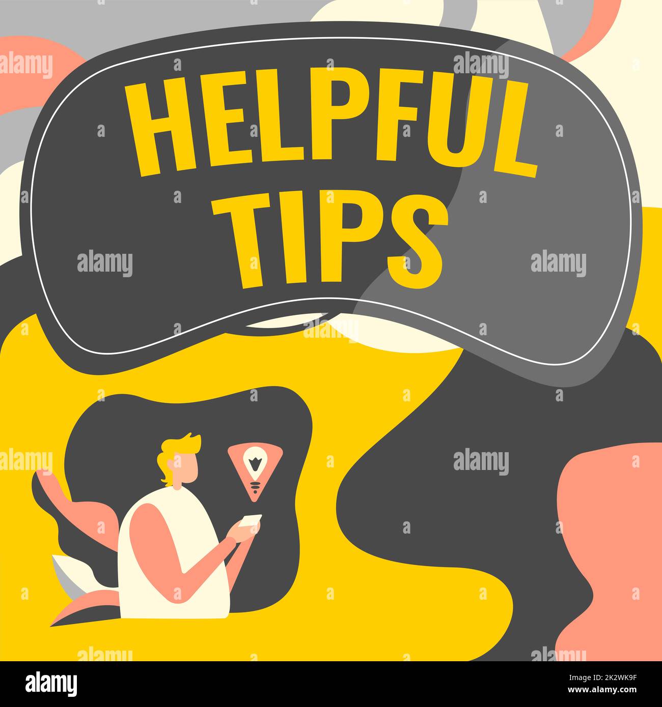 Text showing inspiration Helpful Tips. Business idea Useful secret ...