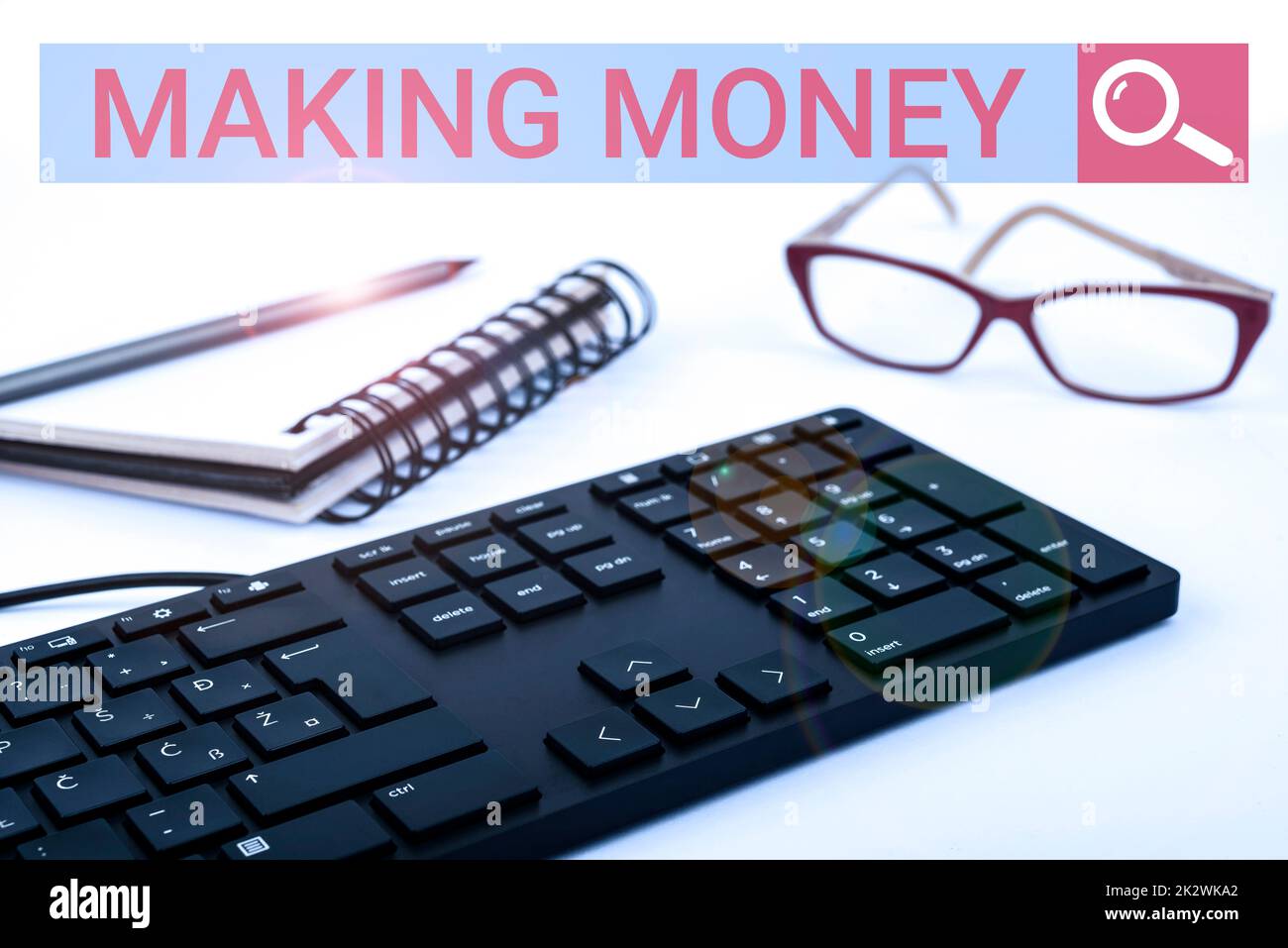 Conceptual caption Making Money. Business approach Giving the ...