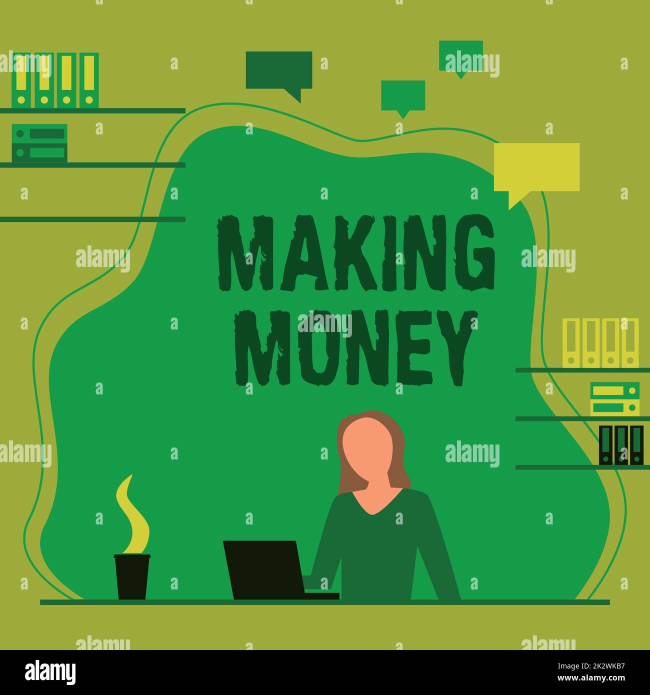 Conceptual display Making Money. Business overview Giving the ...