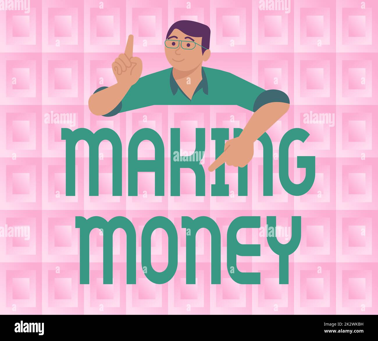 Writing displaying text Making Money. Business idea Giving the ...