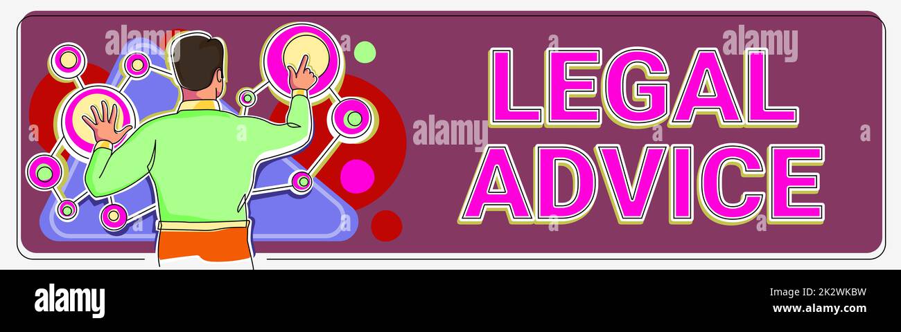 Text sign showing Legal Advice. Business concept Lawyer opinion about ...