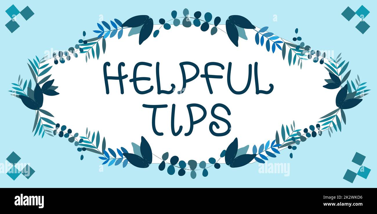 Writing Displaying Text Helpful Tips Word Written On Useful Secret