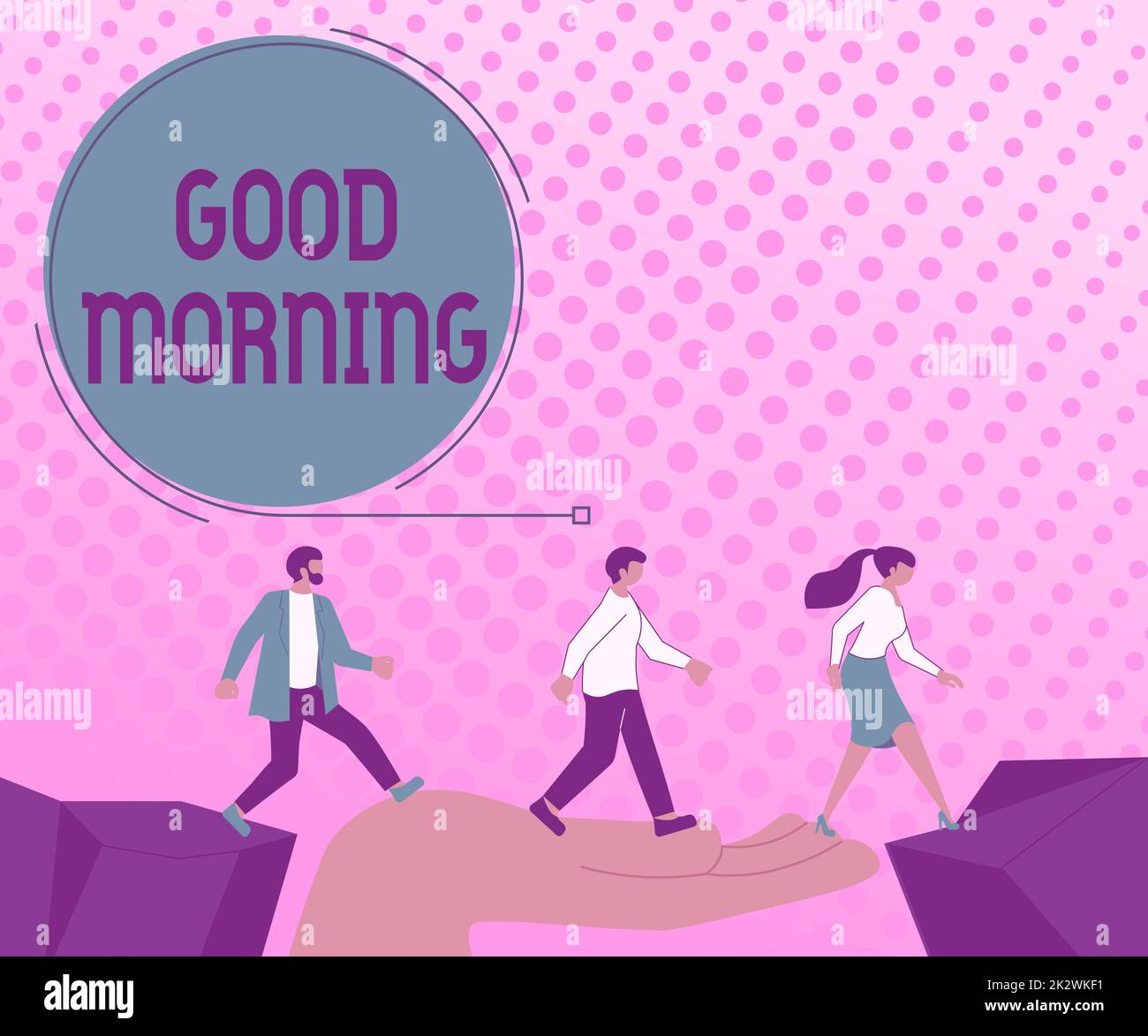 Text caption presenting Good Morning, Business overview A conventional ...