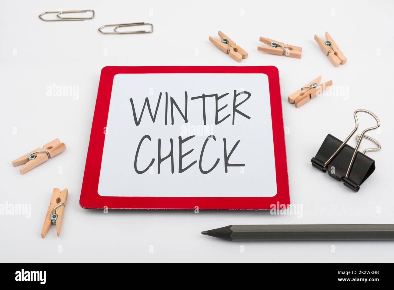 Sign displaying Winter Check. Internet Concept Coldest Season ...