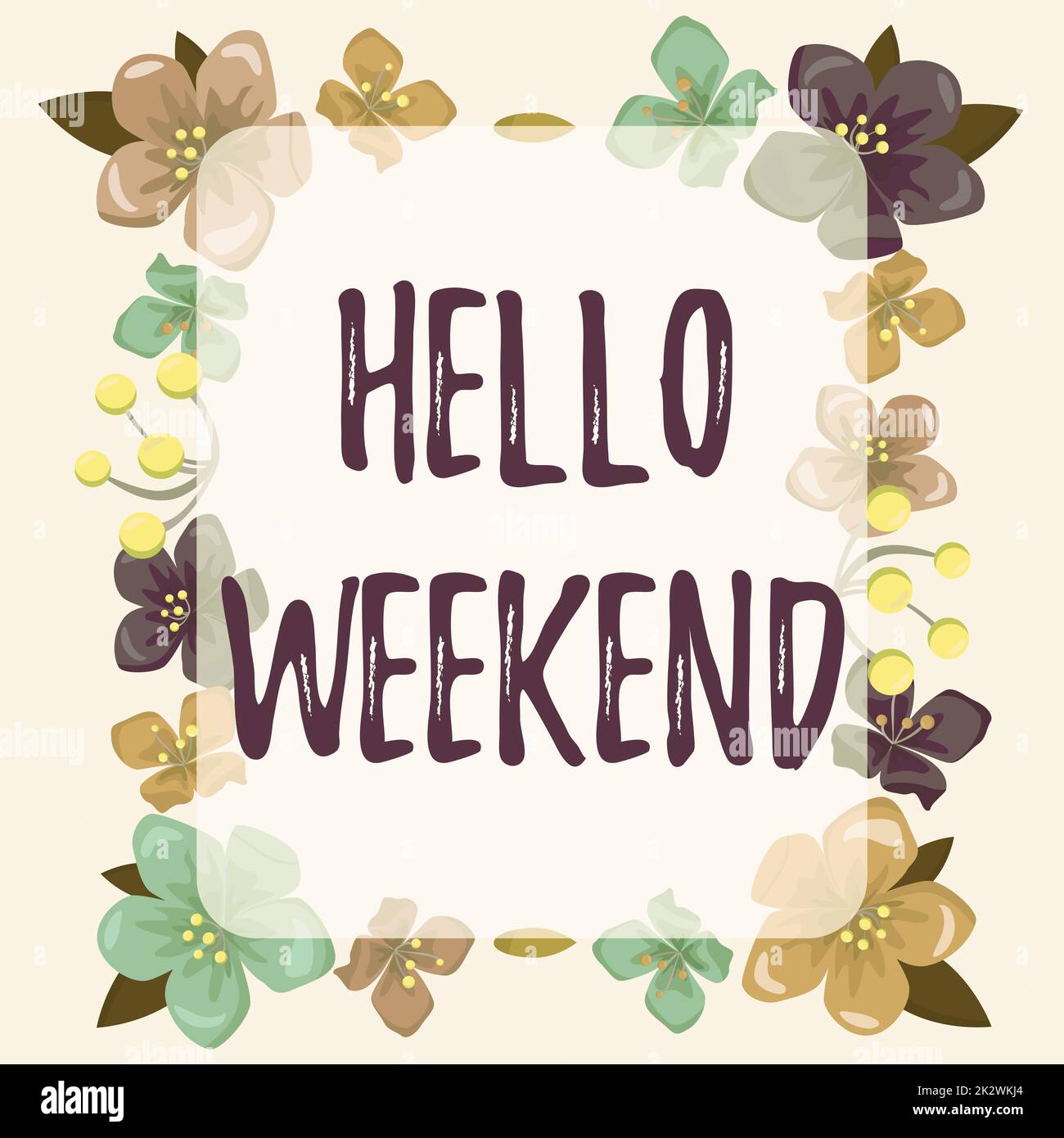 Conceptual caption Hello Weekend. Word Written on Getaway Adventure ...