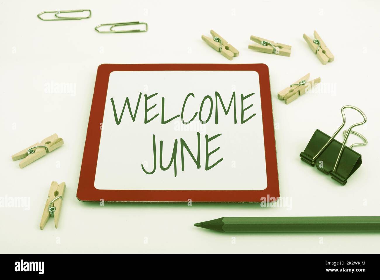 Hand writing sign Welcome June. Business showcase Calendar Sixth Month ...