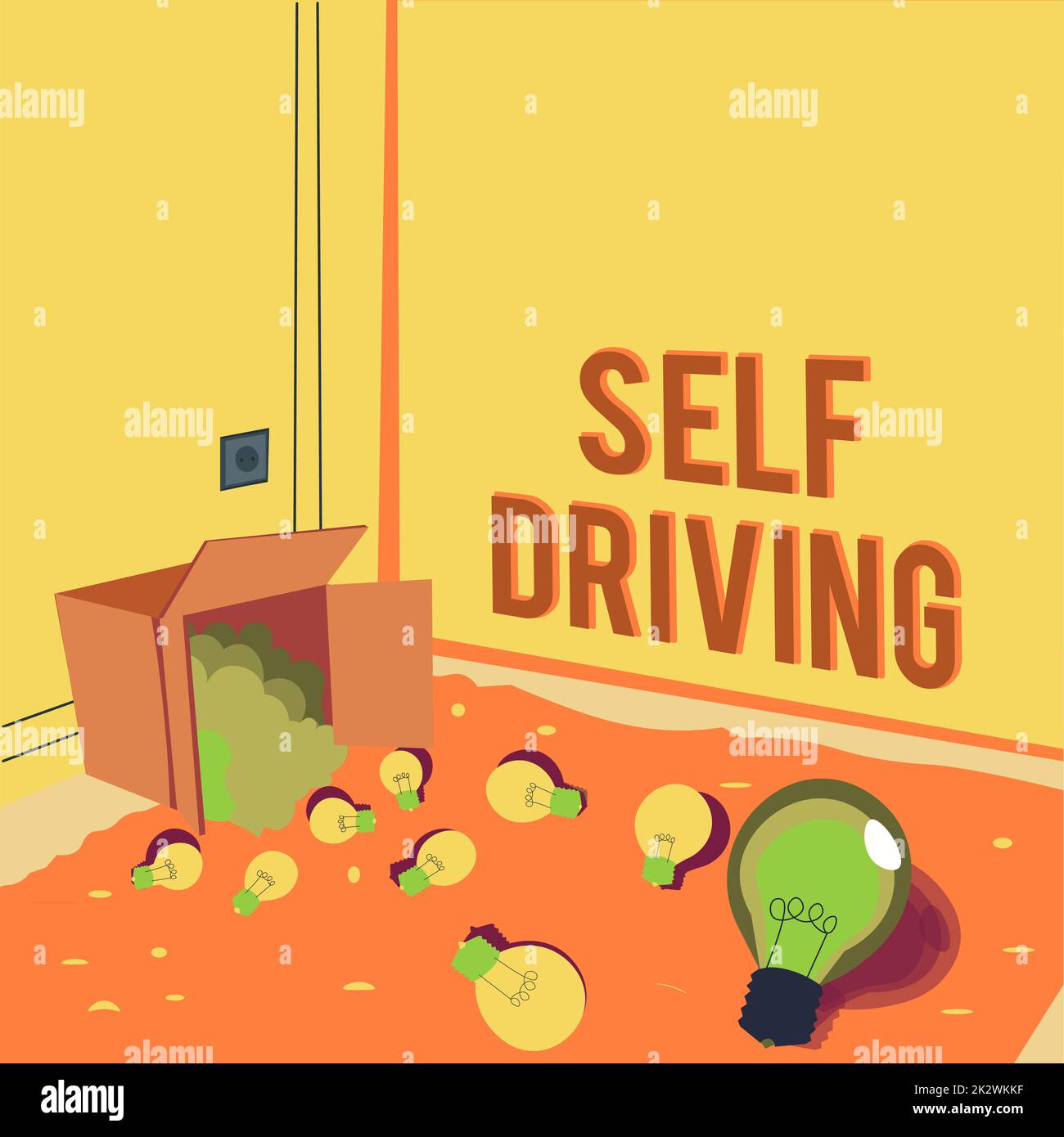 Inspiration Showing Sign Self Driving Word For Autonomous Vehicle Ability To Navigate Without