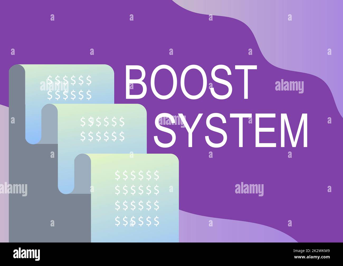 Sign displaying Boost System. Business approach Rejuvenate Upgrade ...