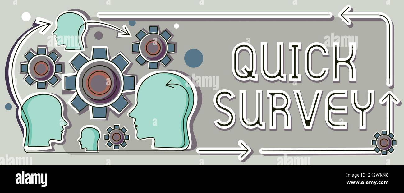Conceptual caption Quick Survey. Business showcase Conduct fast check ... Conceptual caption Quick Survey. Business showcase Conduct fast check ...