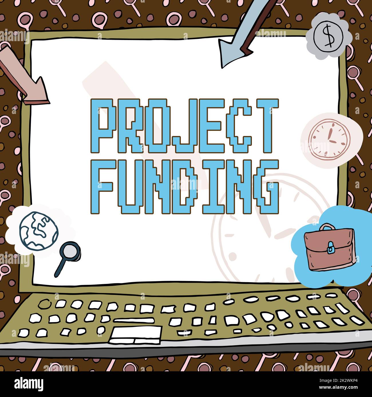 Conceptual display Project Funding. Internet Concept paying for start ...