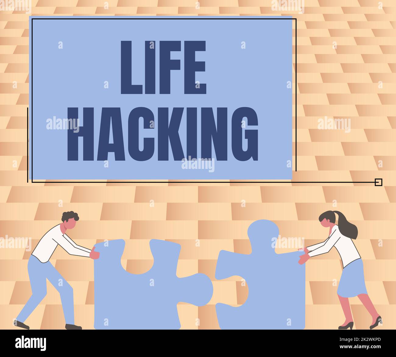 Text showing inspiration Life Hacking. Business concept Simple and ...