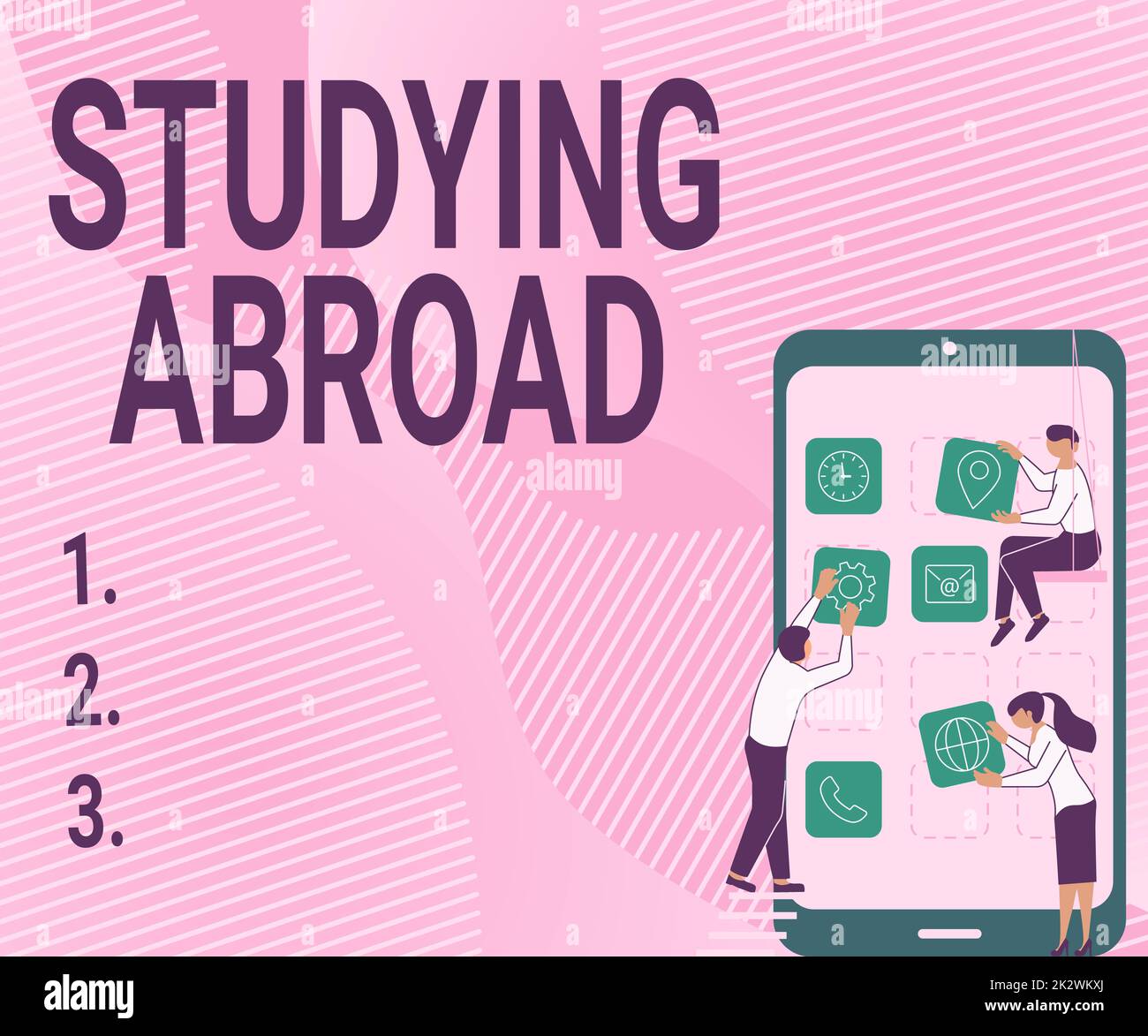 Inspiration showing sign Studying Abroad. Business showcase learn ...