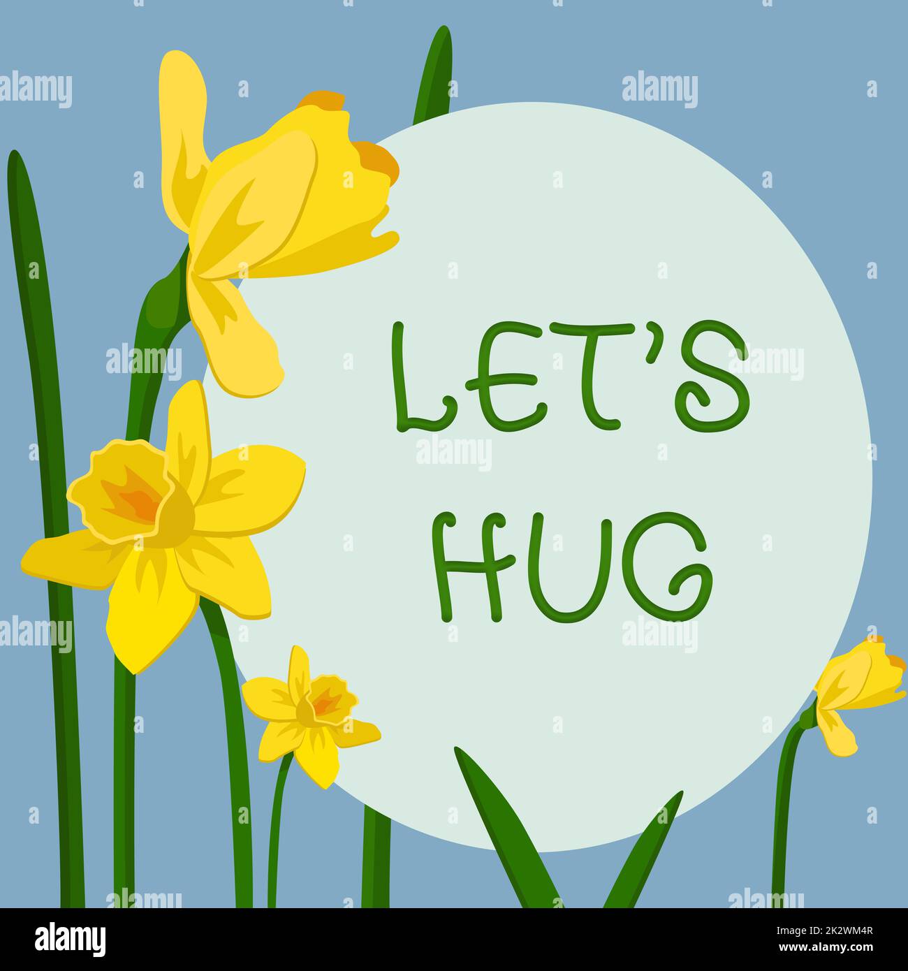 Inspiration showing sign LETS HUG. Business concept Cuddle between two ...