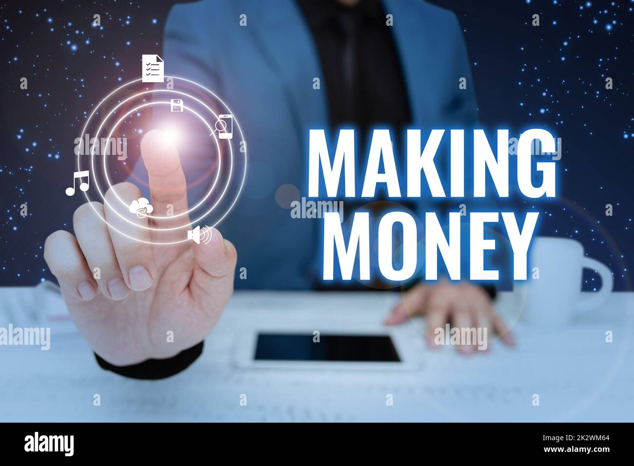 Inspiration showing sign Making Money. Business overview Giving the ...