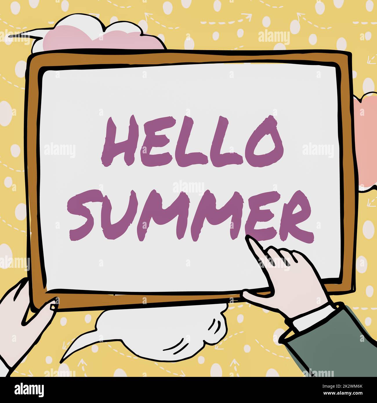 Conceptual display Hello Summer. Business approach Welcoming the ...