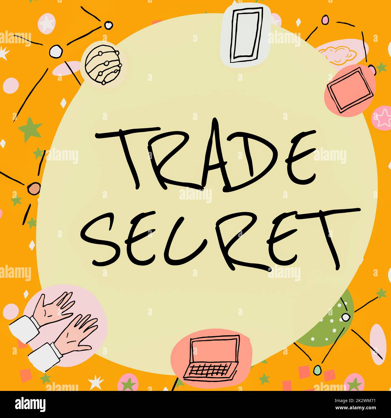 Text sign showing Trade Secret. Word Written on Confidential ...