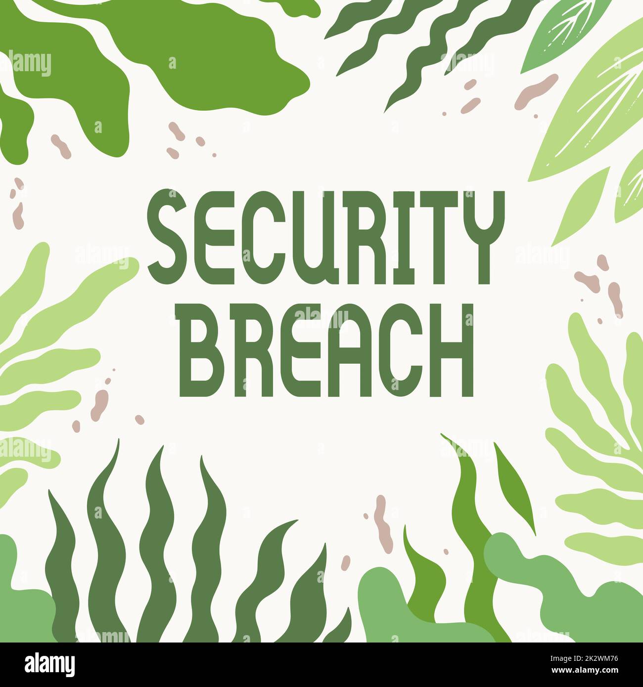 Text sign showing Security Breach. Internet Concept incident that ...