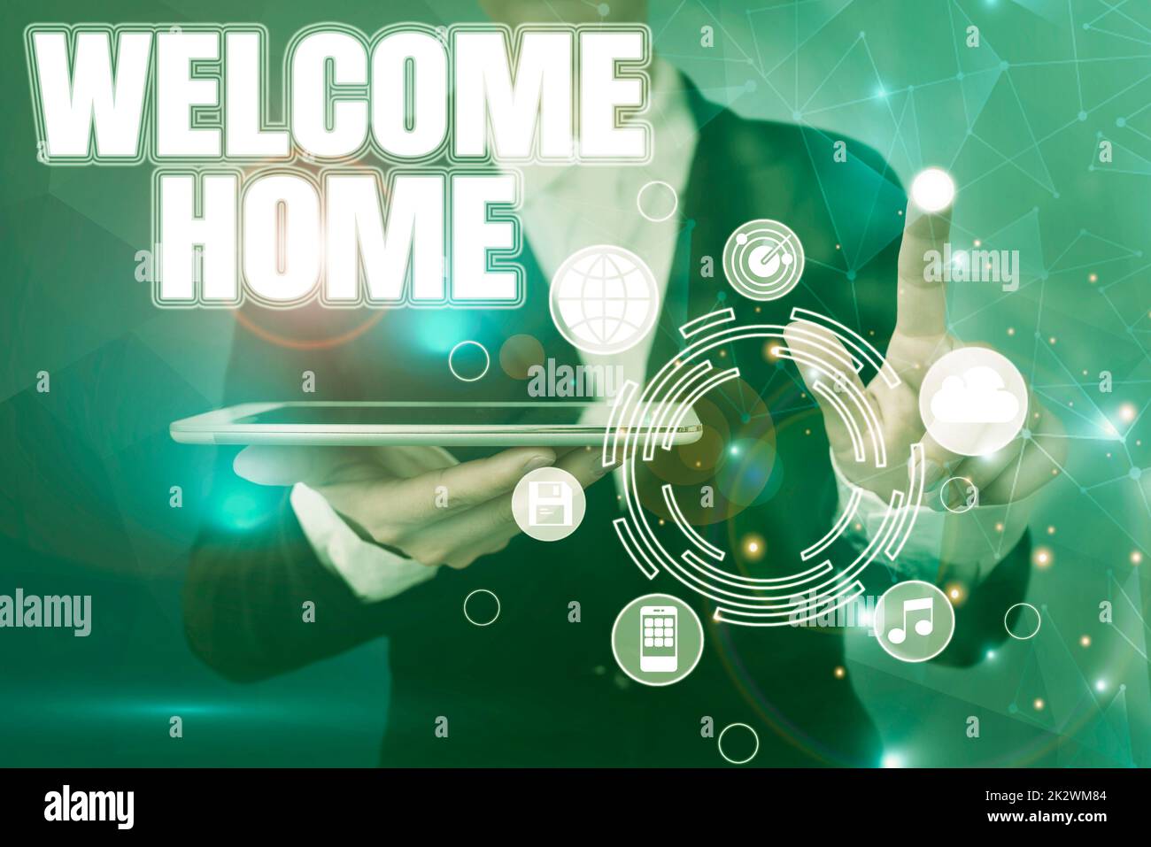 Sign displaying Welcome Home. Business idea Expression Greetings New ...