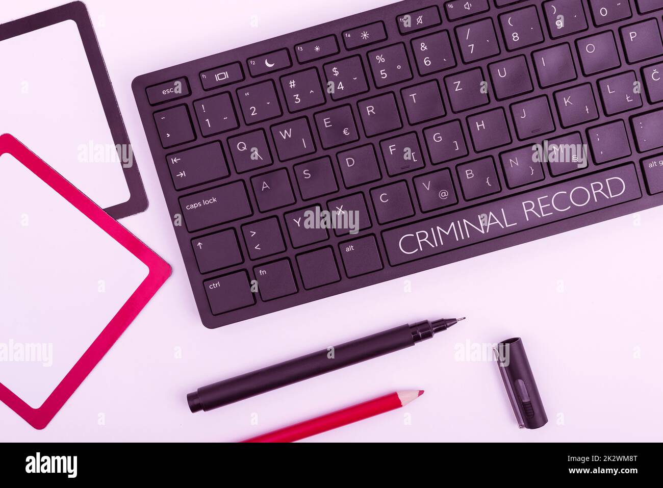 Text caption presenting Criminal Record. Business idea profile of a ...