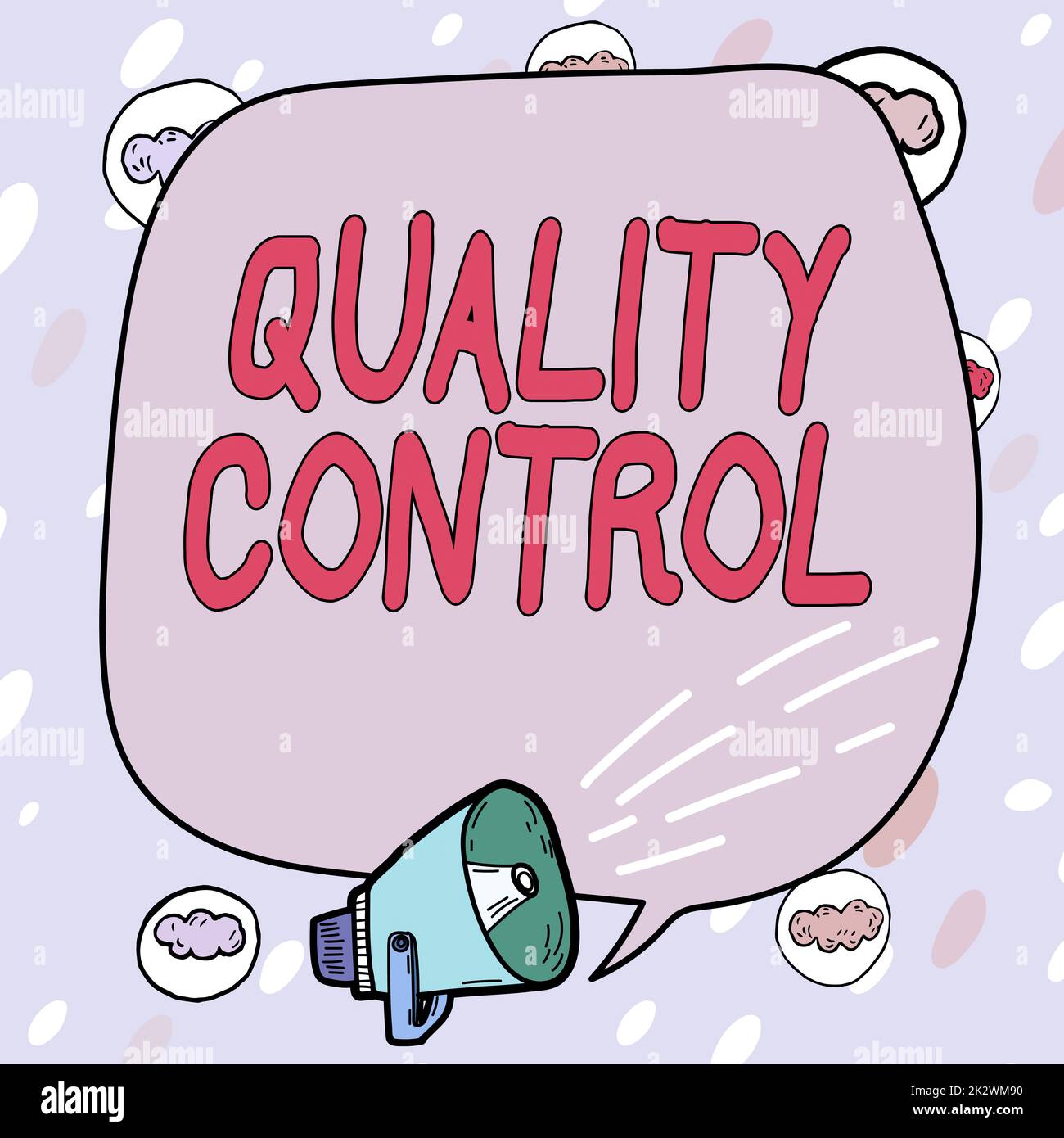 Hand writing sign Quality Control. Business showcase insure that ...