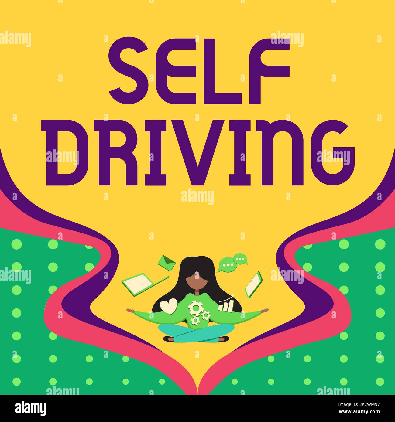 Inspiration showing sign Self Driving. Conceptual photo Autonomous ...