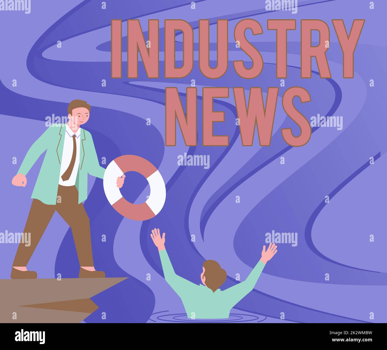 Conceptual display Industry News. Business approach Technical Market ...