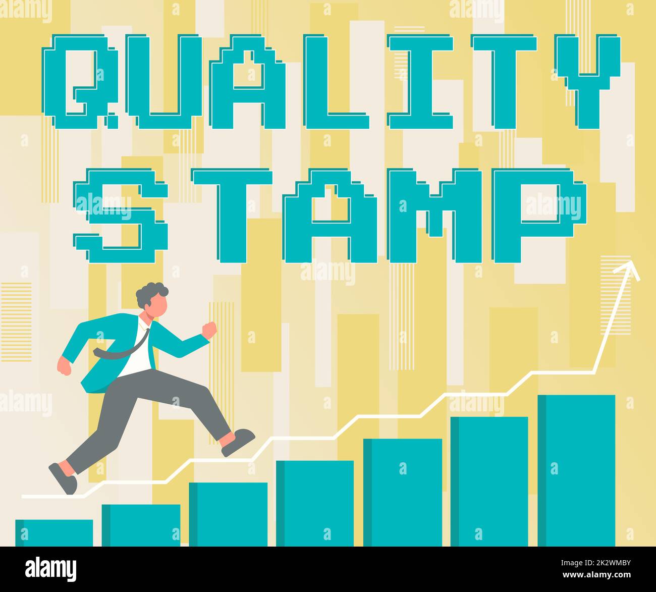 Sign displaying Quality Stamp. Business approach Seal of Approval Good ...