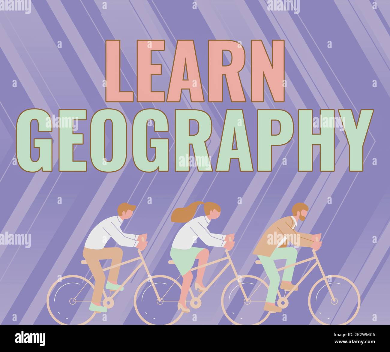 Handwriting text Learn Geography. Business showcase study of physical ...