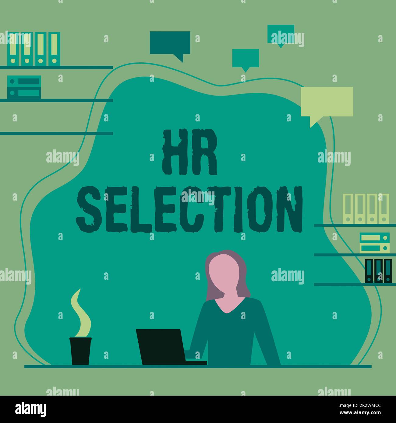 Hand writing sign Hr Selection. Conceptual photo Process and approached ...