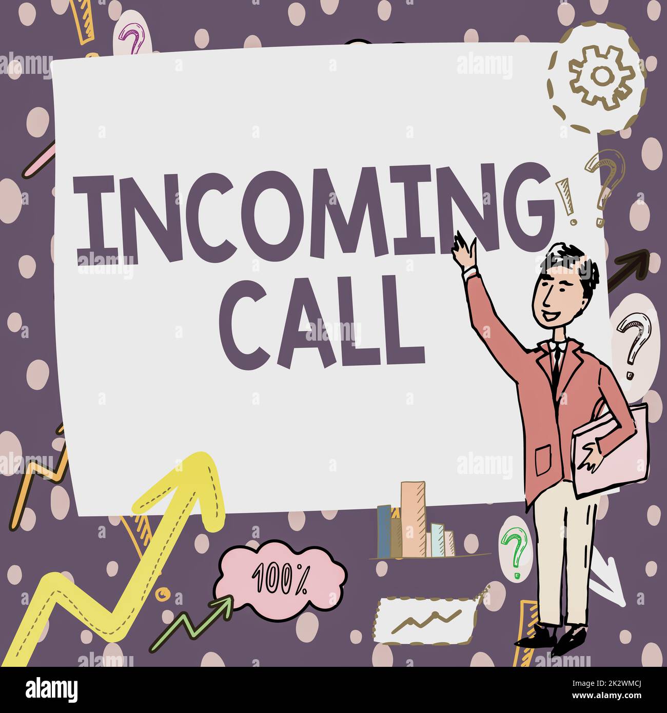 Text caption presenting Incoming Call. Word for Inbound Received Caller ... Text caption presenting Incoming Call. Word for Inbound Received Caller ...