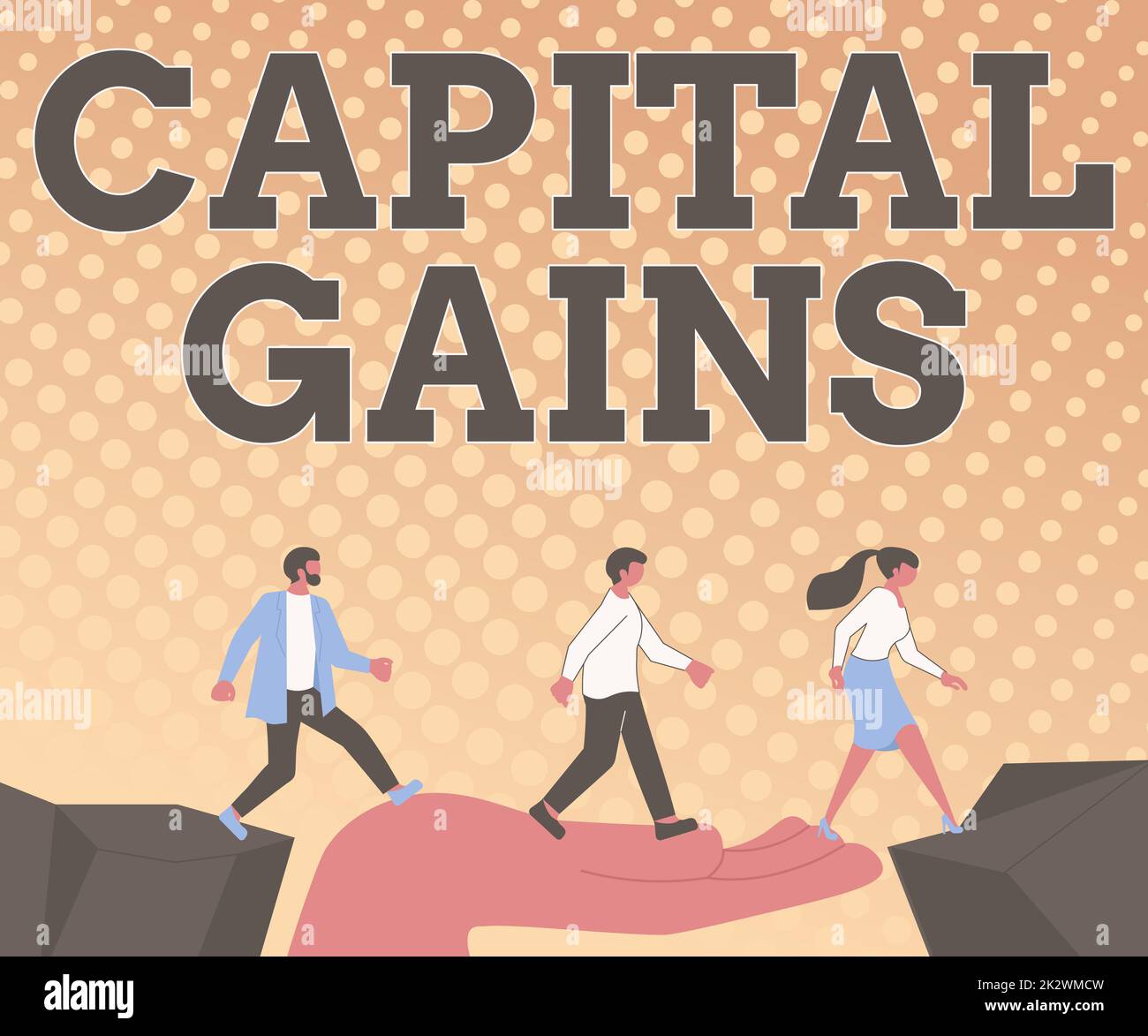 Writing displaying text Capital Gains. Business overview Bonds Shares ...