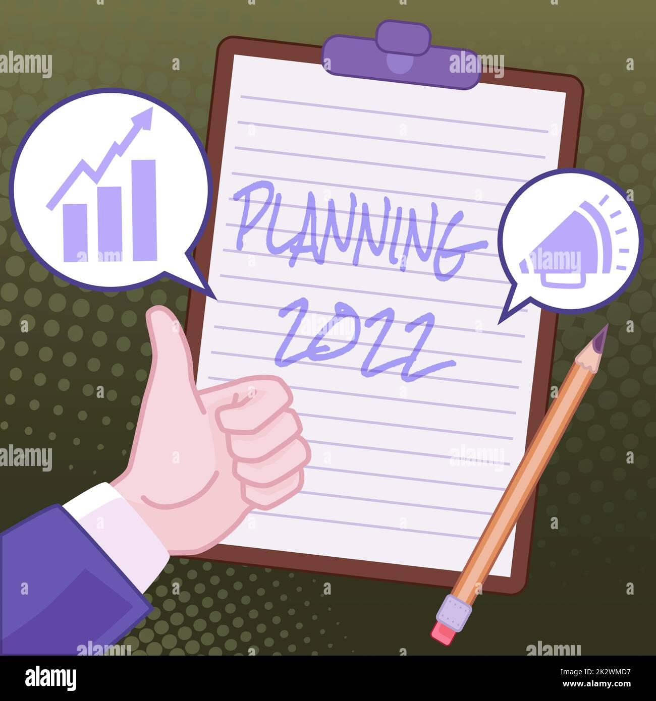 Hand writing sign Planning 2022. Internet Concept Begin with end in the ...