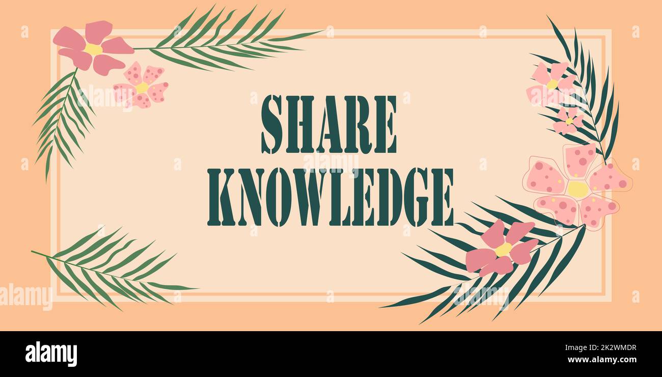 Inspiration showing sign Share Knowledge. Business concept teaching ...
